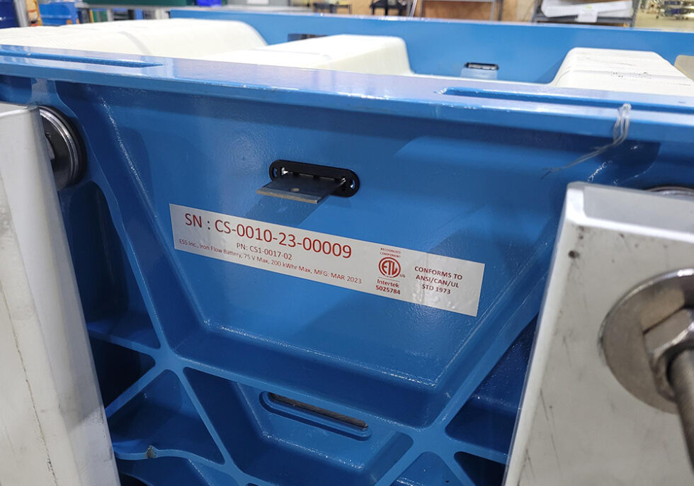 ESS’ Commitment to Providing the Safest Long-duration Energy Storage ...